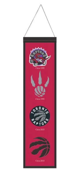 Toronto Raptors Heritage Banner – ManCave-Decor.com