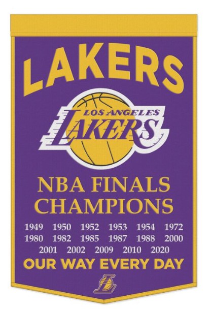 Los Angeles Lakers Banner — ManCave-Decor.com