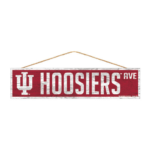 Indiana Hoosiers Sign 4x17 Wood Avenue Design - Special Order – ManCave ...