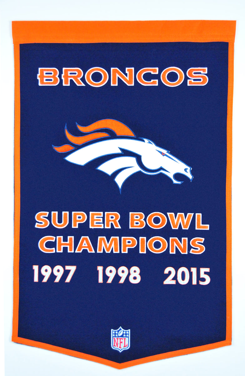 Denver Broncos SB Banner – ManCave-Decor.com