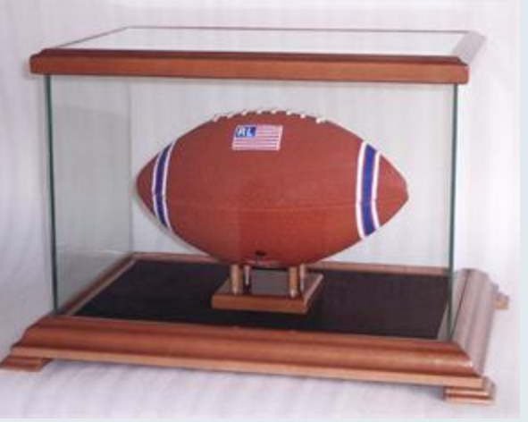 Football Glass Display Case – ManCave-Decor.com
